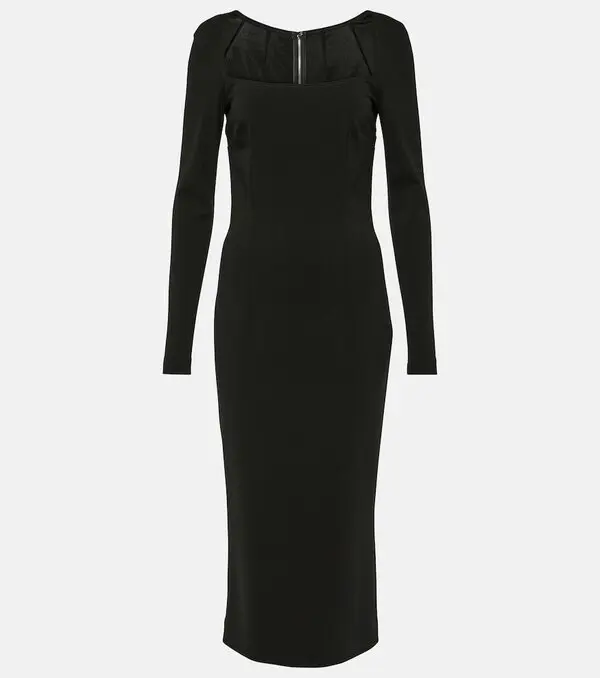 Dolce & Gabbana Jersey Midi Dress - Black
