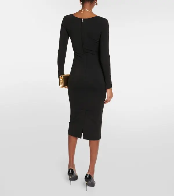 Dolce & Gabbana Jersey Midi Dress - Black