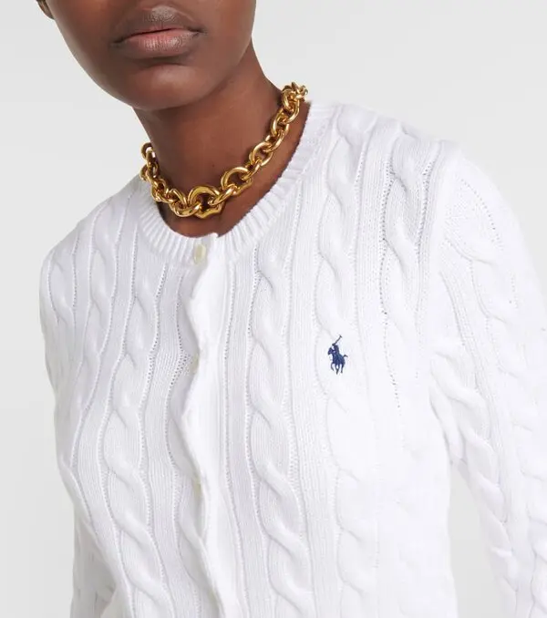 Polo Ralph Lauren Cable-knit Cotton Cardigan - White