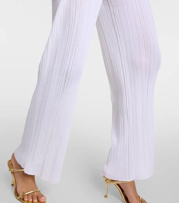 Stella McCartney Pleated Knit Pants - White