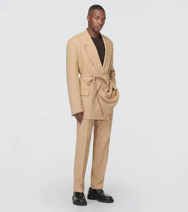 Dries Van Noten Bishop Bis Belted Blazer