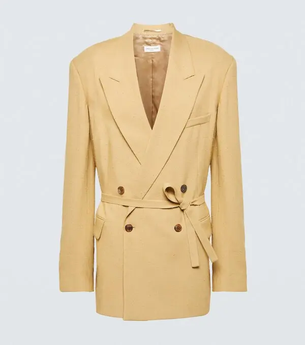 Dries Van Noten Bishop Bis Belted Blazer