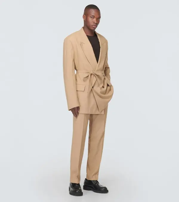 Dries Van Noten Bishop Bis Belted Blazer