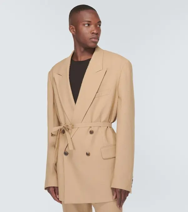 Dries Van Noten Bishop Bis Belted Blazer
