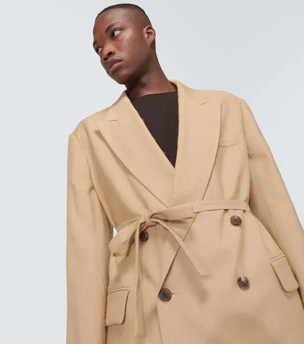 Dries Van Noten Bishop Bis Belted Blazer