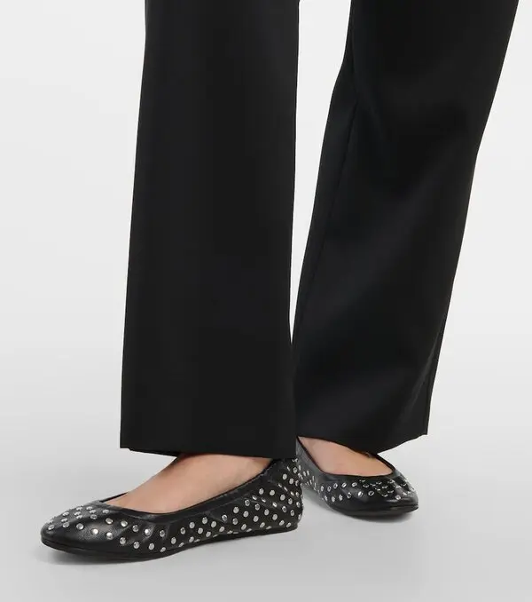 Isabel Marant Étoile Belna Embellished Ballet Flats - Black