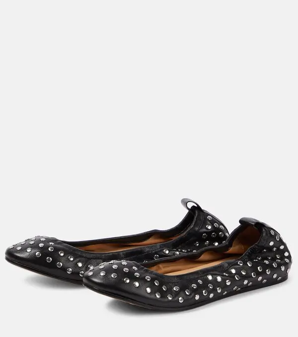 Isabel Marant Étoile Belna Embellished Ballet Flats - Black