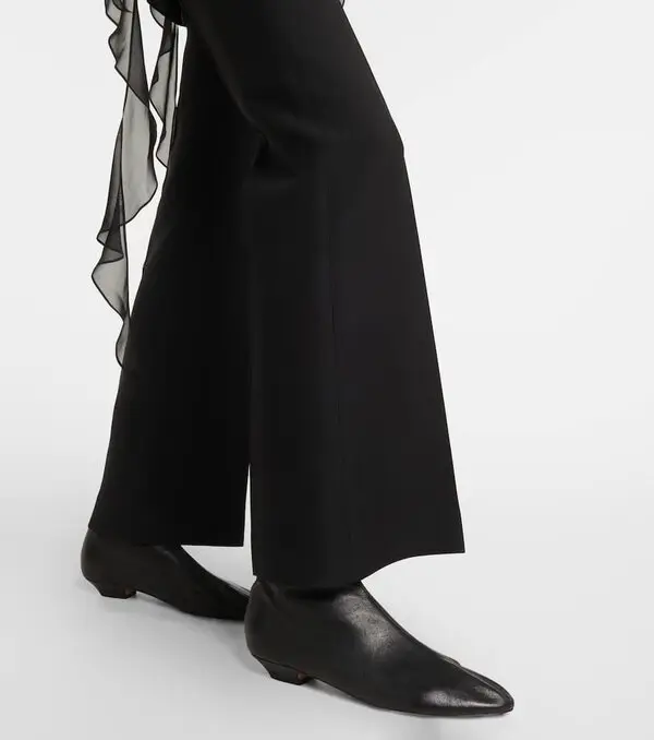 Khaite Apollo Leather Ankle Boots