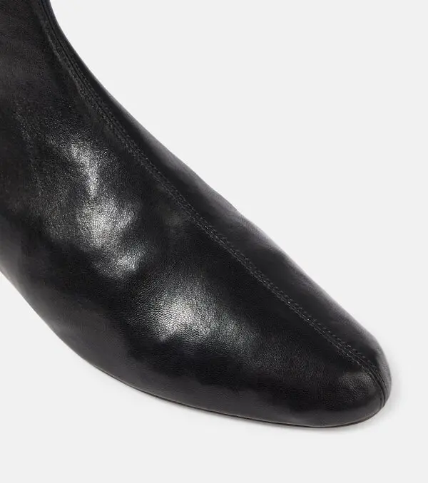Khaite Apollo Leather Ankle Boots