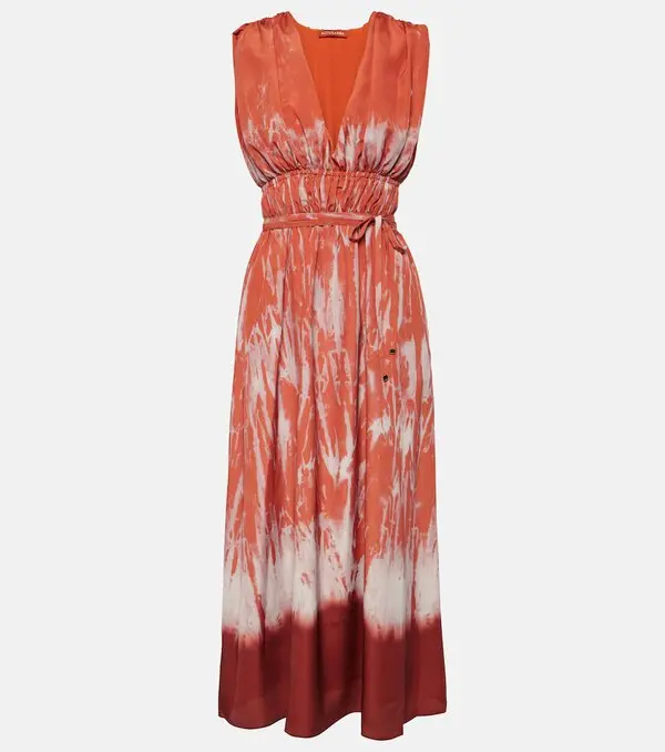 Altuzarra Fiona Ruched Midi Dress - Multicoloured