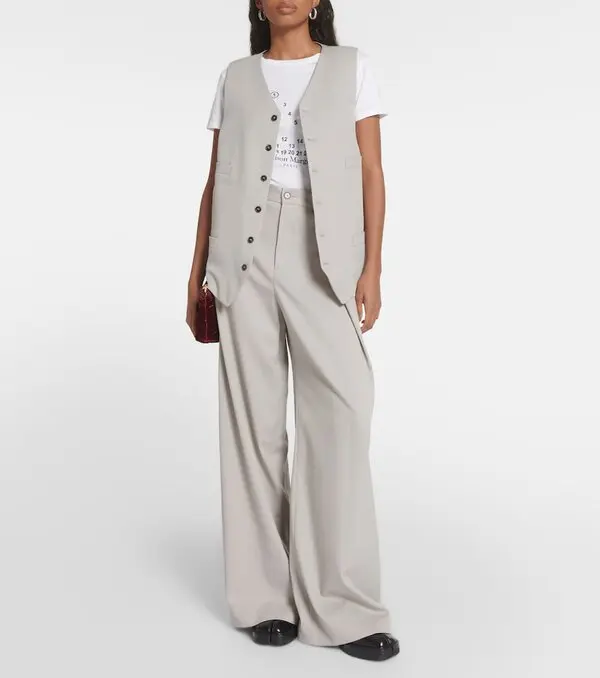 MAISON MARGIELA Oversized Wool-blend Vest