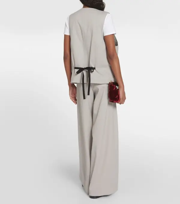 MAISON MARGIELA Oversized Wool-blend Vest