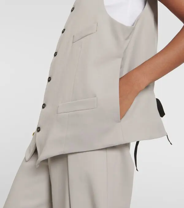 MAISON MARGIELA Oversized Wool-blend Vest