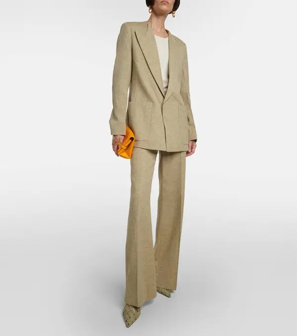 Victoria Beckham Single-breasted Wool-blend Blazer