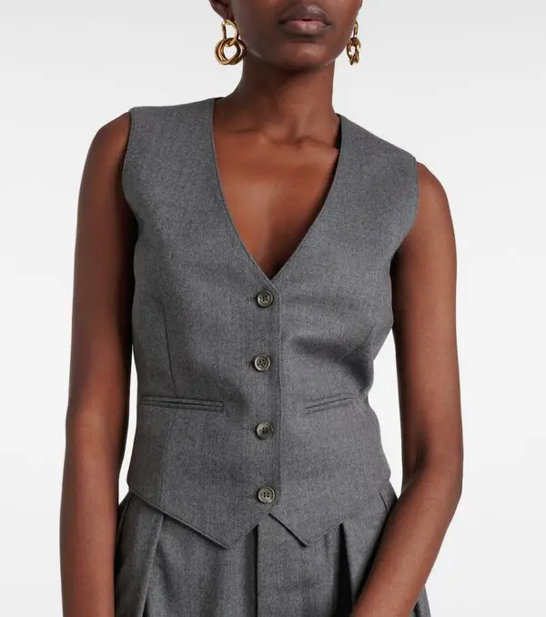 Wardrobe.NYC Single-breasted Vest - Black