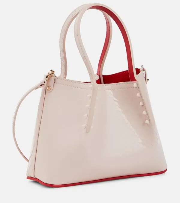 CHRISTIAN LOUBOUTIN Cabarock Mini Leather Tote Bag - Brown