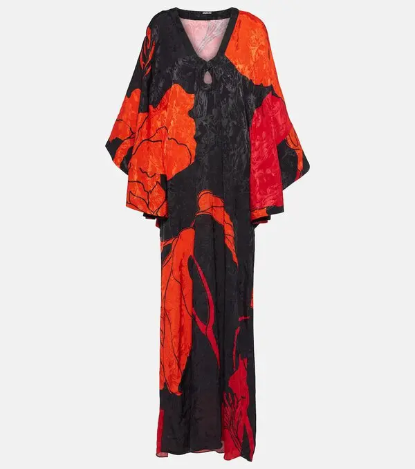 Johanna Ortiz Floral Jacquard Maxi Dress - Multicoloured