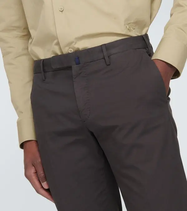 SLOWEAR Incotex Cotton-blend Slim Pants - Grey