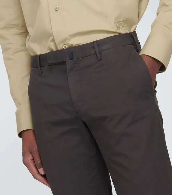 SLOWEAR Incotex Cotton-blend Slim Pants - Grey