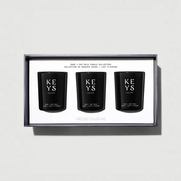 KEYS SOULCARE Sage + Oat Milk Votive Candle Set - One-color