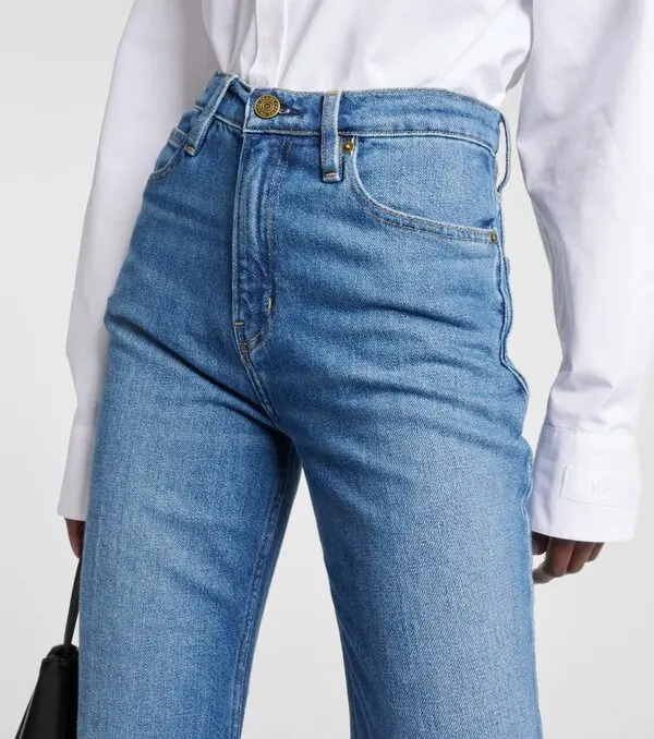 FRAME The Extreme Flare High-rise Jeans - Blue