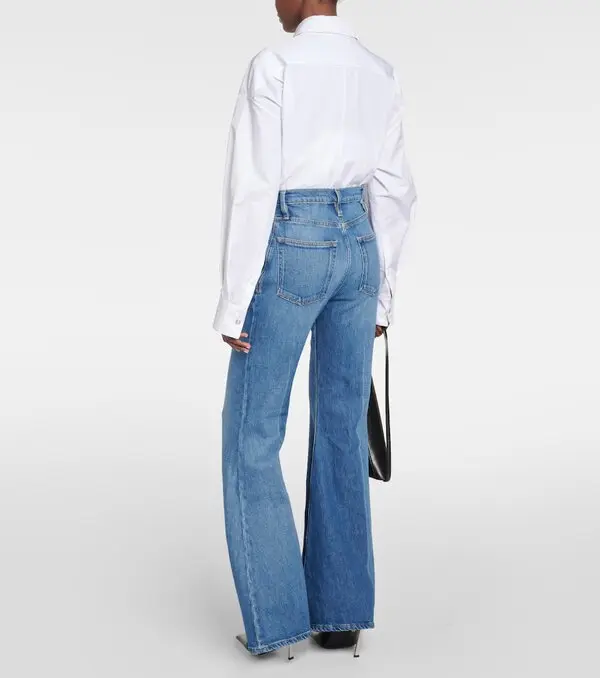 FRAME The Extreme Flare High-rise Jeans - Blue