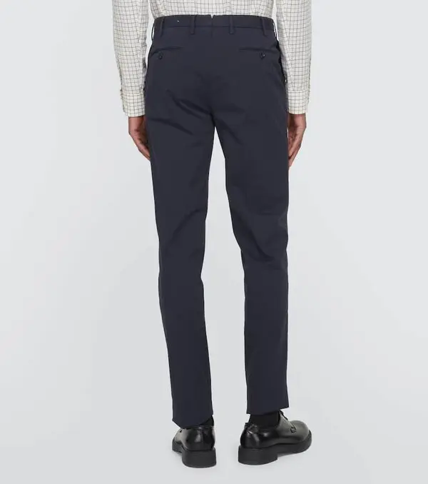 SLOWEAR Incotex Cotton-blend Straight Pants - Blue