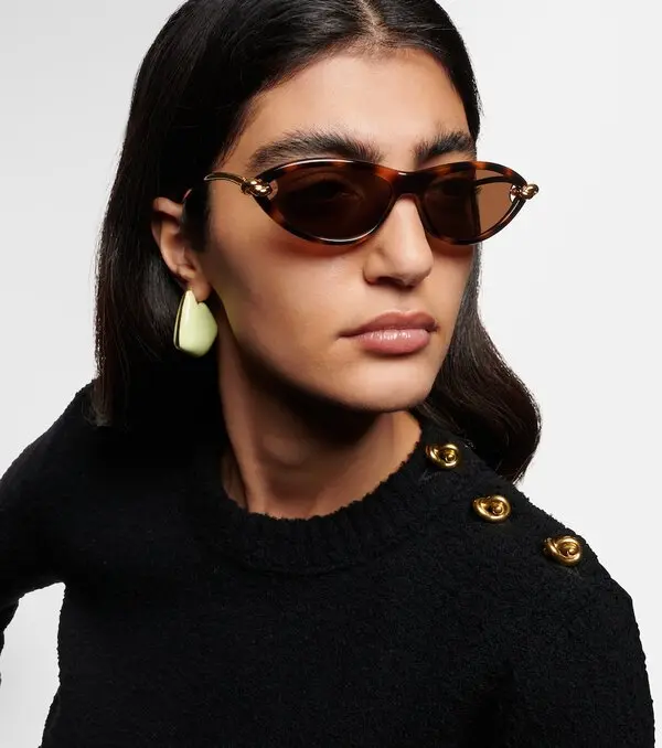 Bottega Veneta Cat Eye Sunglasses - Brown