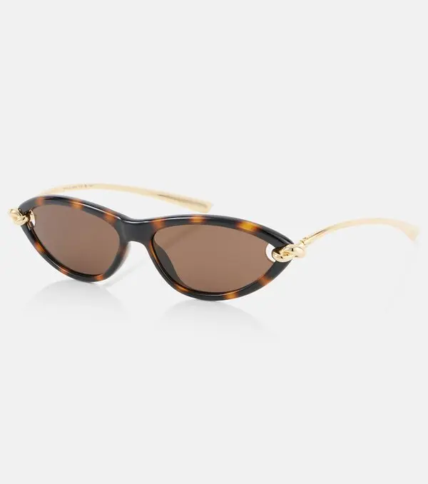 Bottega Veneta Cat Eye Sunglasses - Brown