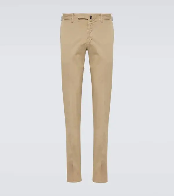 SLOWEAR Slim Fit Cotton-blend Pants - Beige