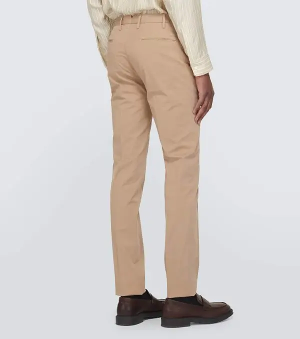 SLOWEAR Slim Fit Cotton-blend Pants - Beige