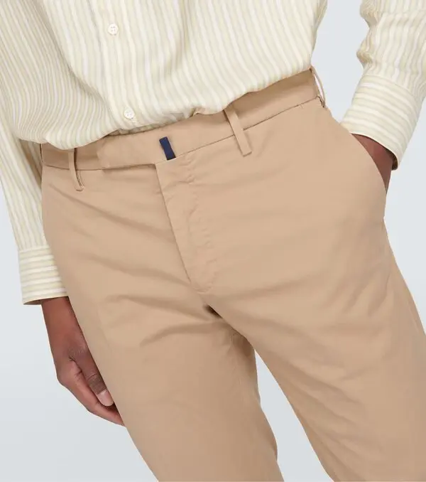 SLOWEAR Slim Fit Cotton-blend Pants - Beige