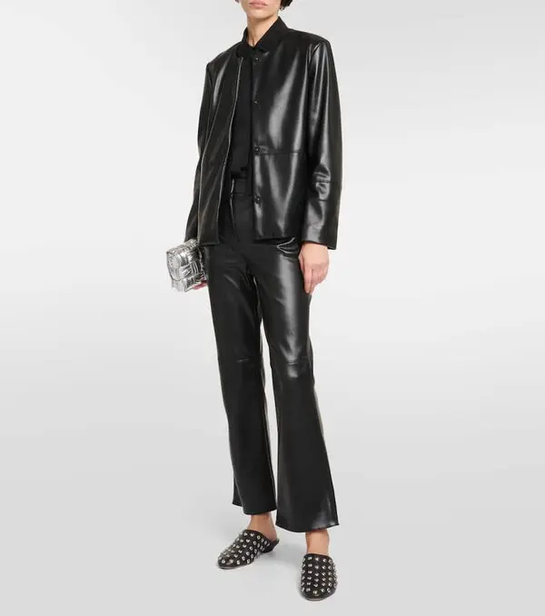 Max Mara Sublime Cropped Flared Pants - Black