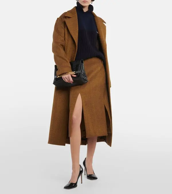 Victoria Beckham Double-collar Wool Sweater - Blue