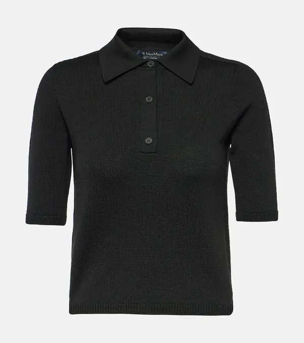 Max Mara Gemma Knitted Wool Polo Shirt