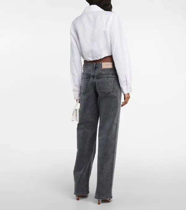 7 For All Mankind Low-rise Straight-leg Jeans