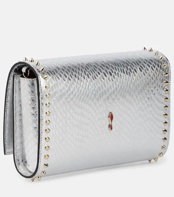 CHRISTIAN LOUBOUTIN Paloma Clutch - Silver