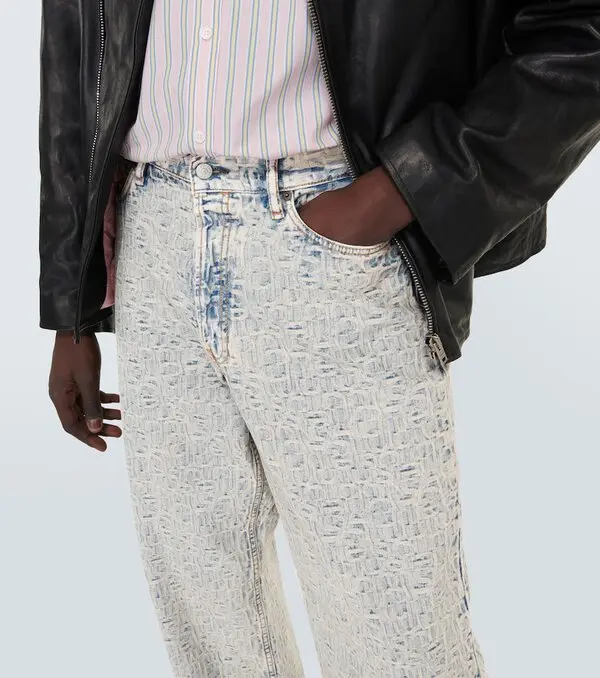 Acne Studios 1981m Monogram Wide-leg Jeans