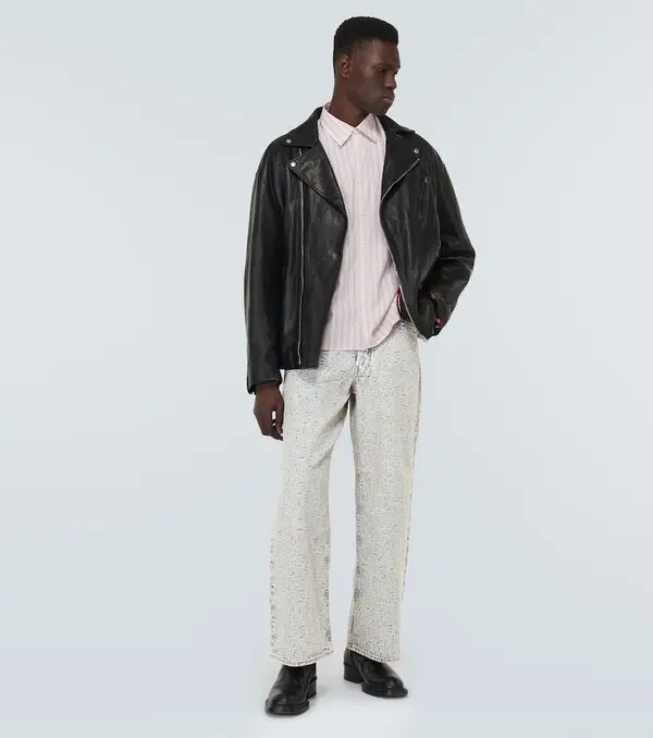 Acne Studios 1981m Monogram Wide-leg Jeans