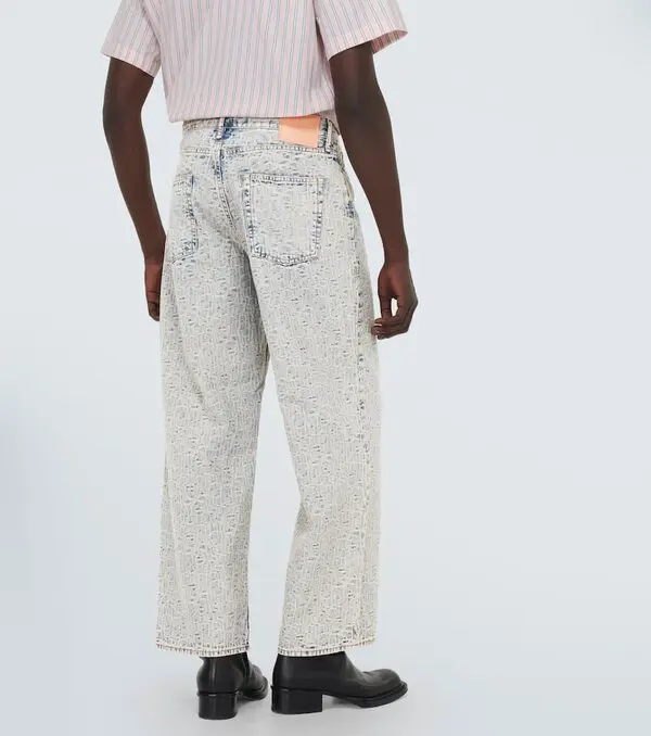 Acne Studios 1981m Monogram Wide-leg Jeans