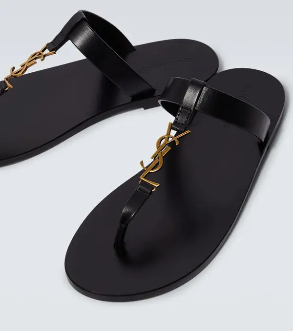 Saint Laurent Cassandre Thong Sandals