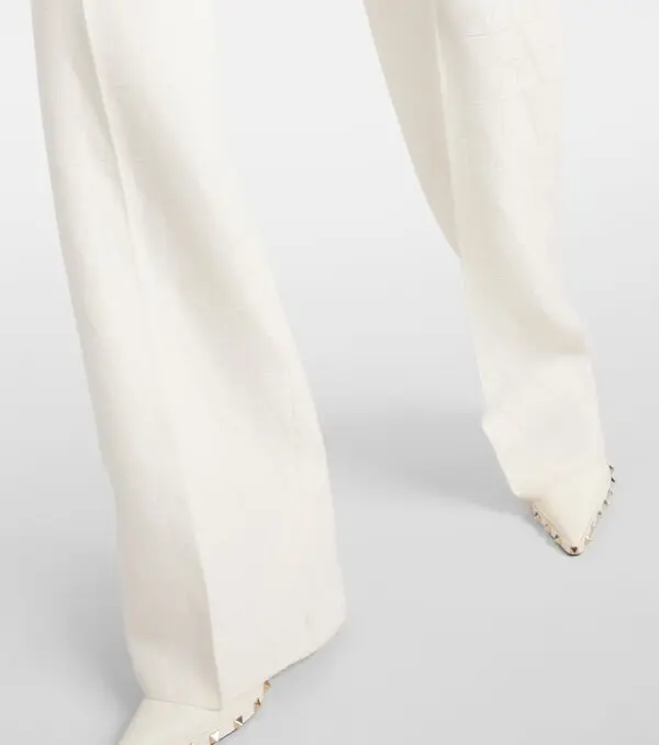 Valentino Garavani High-rise Wide-leg Pants