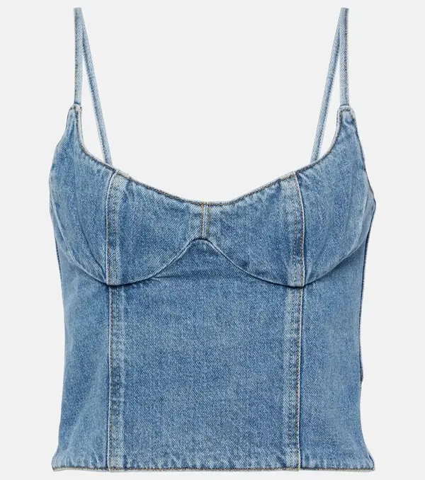 Magda Butrym Denim Bustier