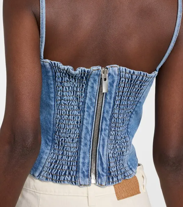 Magda Butrym Denim Bustier