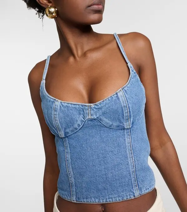 Magda Butrym Denim Bustier