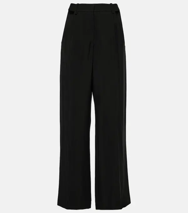 MUGLER Cutout Wide-leg Pants
