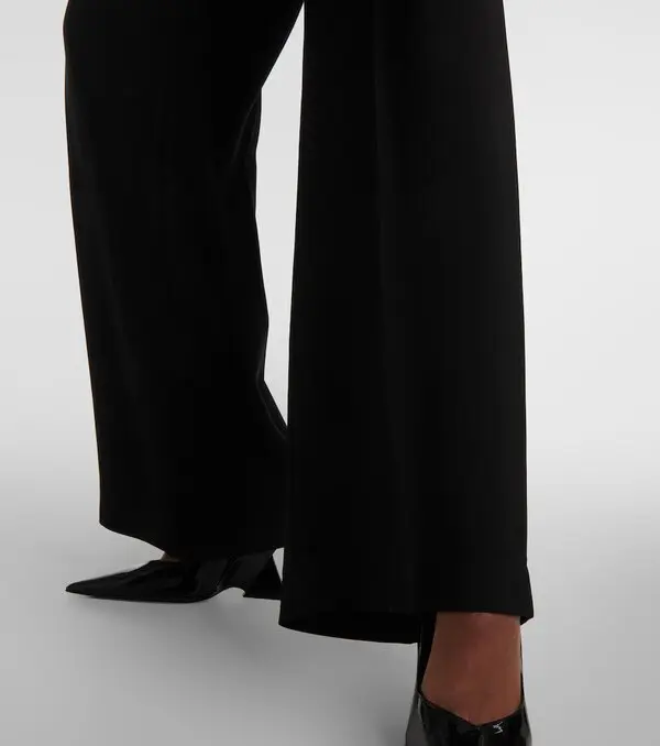 MUGLER Cutout Wide-leg Pants