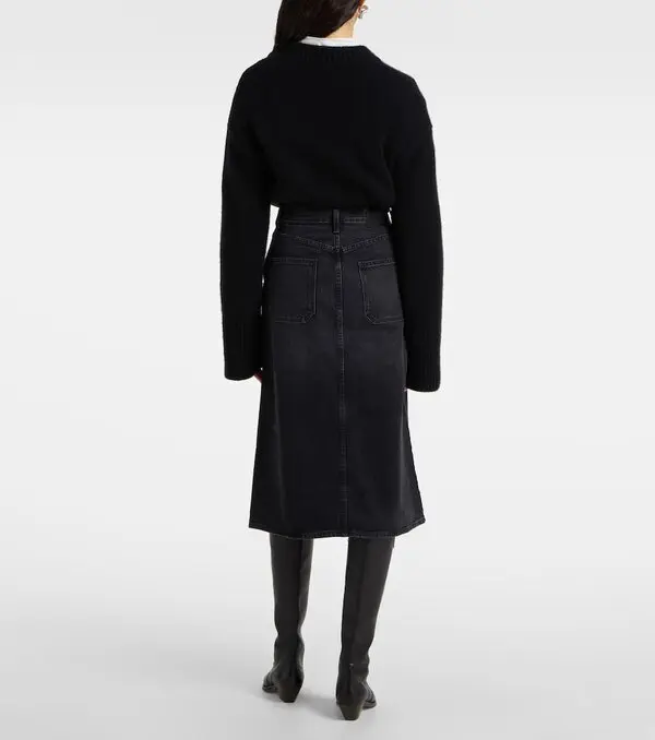Citizens Of Humanity Denim Midi Skirt - Black