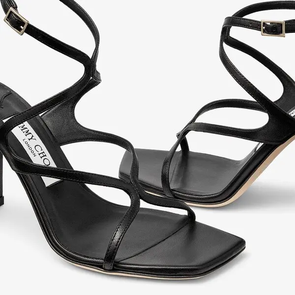JIMMY CHOO Azie 85 Nappa Leather Sandals