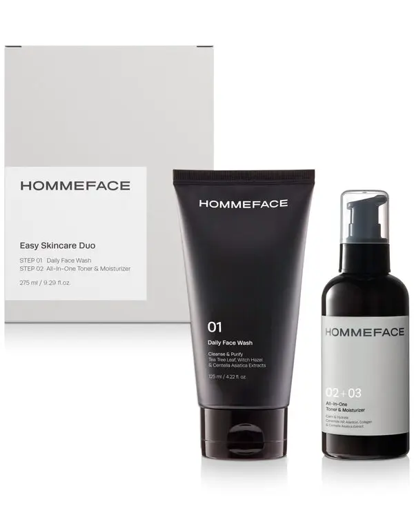 HOMMEFACE 2-step Daily Skincare Set - Heather Gray
